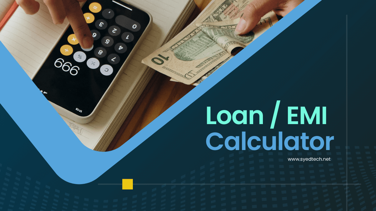 Loan EMI Calculator with Amortization Schedule (Free Online Tool ...